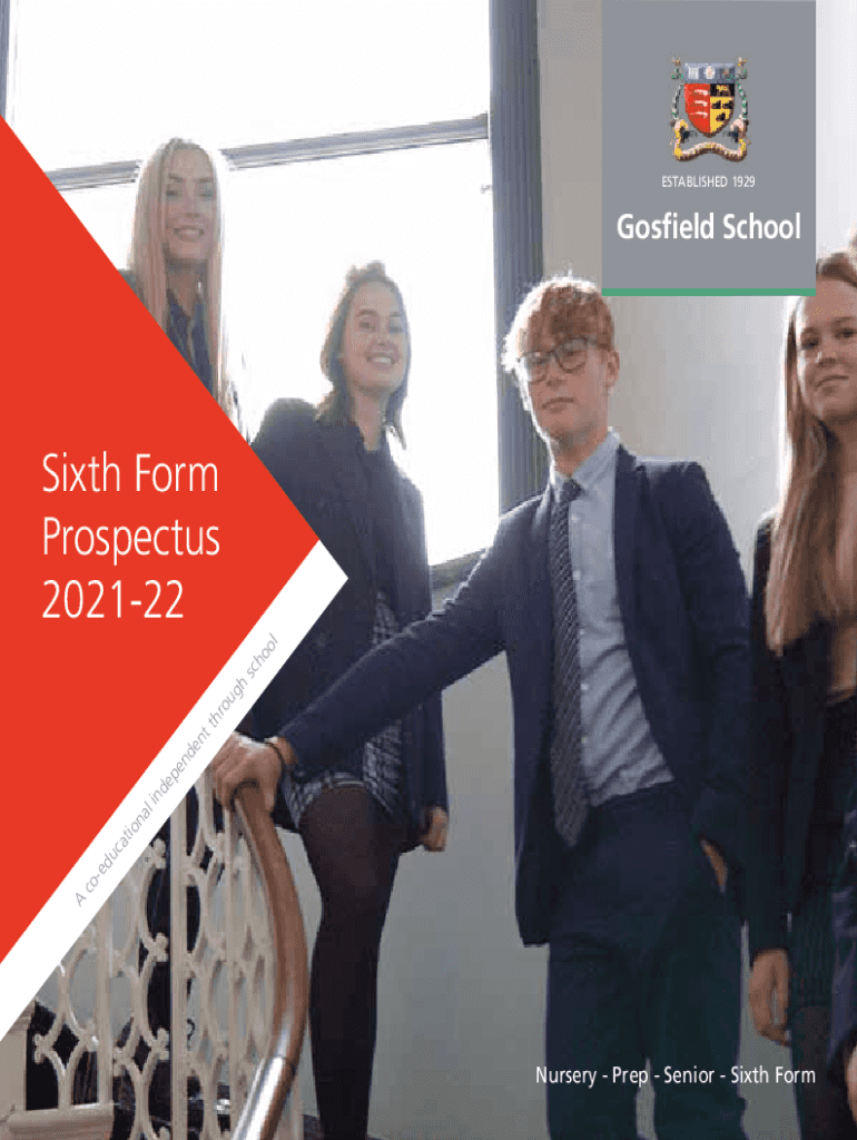 Fillable Online Sixth Form Prospectus 2021-22 Fax Email Print - pdfFiller