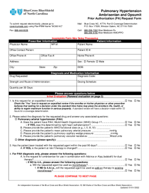 Fillable Online Prior Authorization Request Form for Pulmonary ... Fax ...