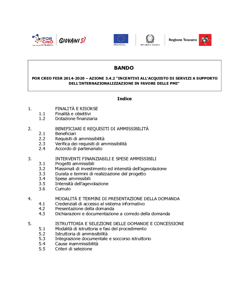 Compilabile Online Testo bando Fax Email Stampa - pdfFiller