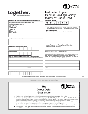 Fillable Online Get the free Instruction to your Bank or Building ...