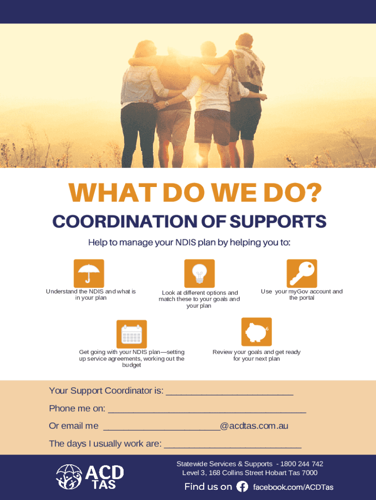 Fillable Online Transcript for 'What is support coordination?' Fax ...