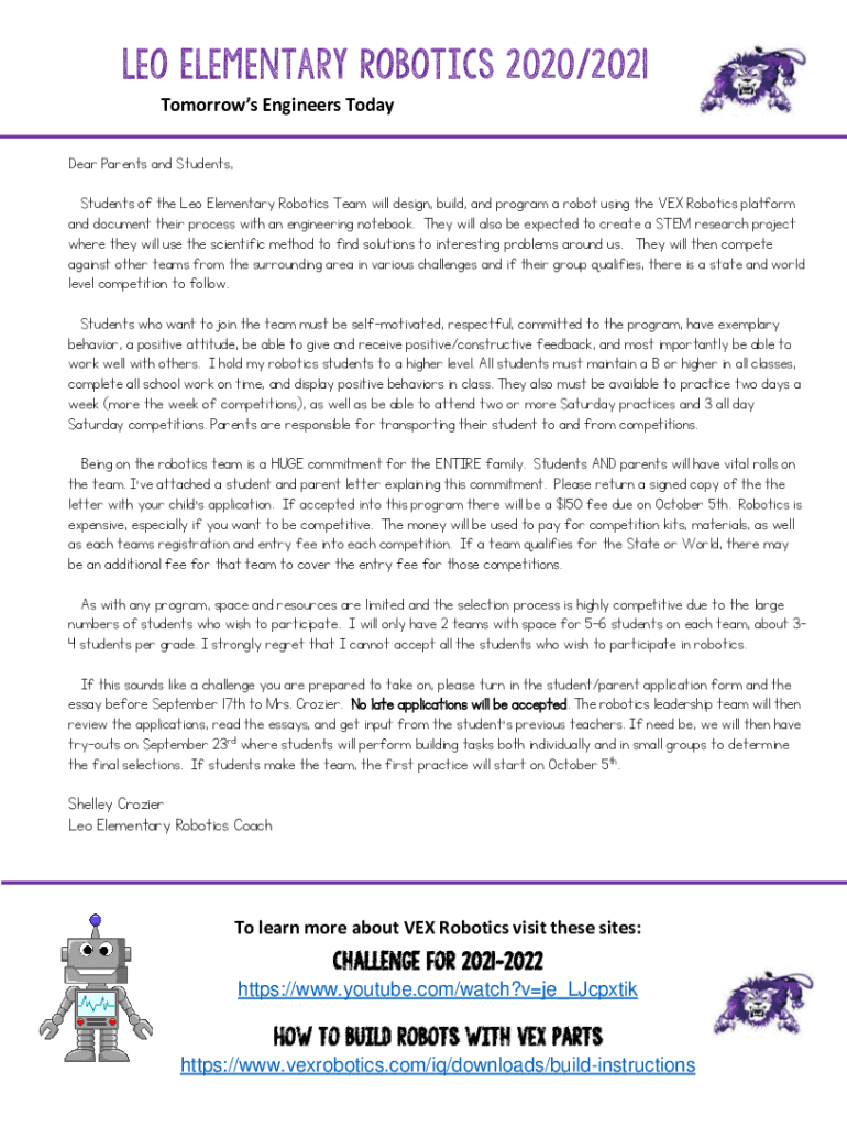 Fillable Online Elementary students use robots to compete in coding ... Fax Email Print - pdfFiller