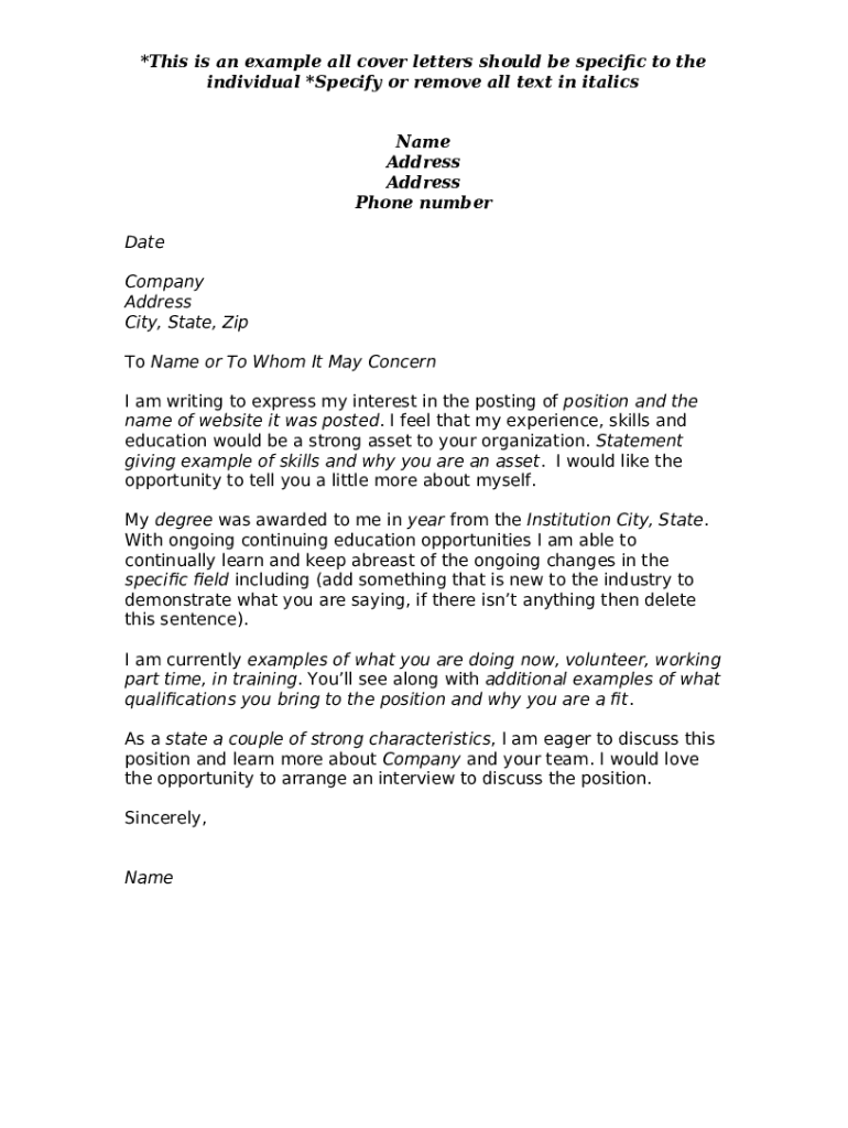 Sample Cover Letters by CalCareerCenter Doc Template | pdfFiller