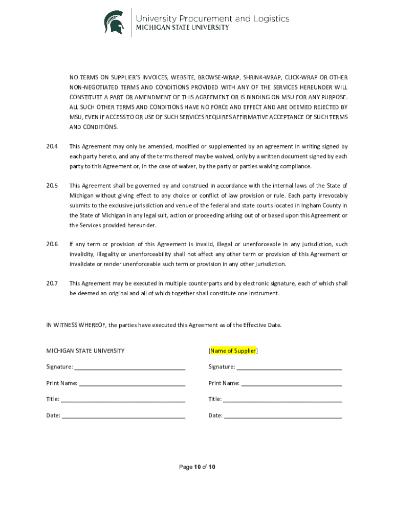 Fillable Online https://research.msu.edu/msu-services-agreement-form ...