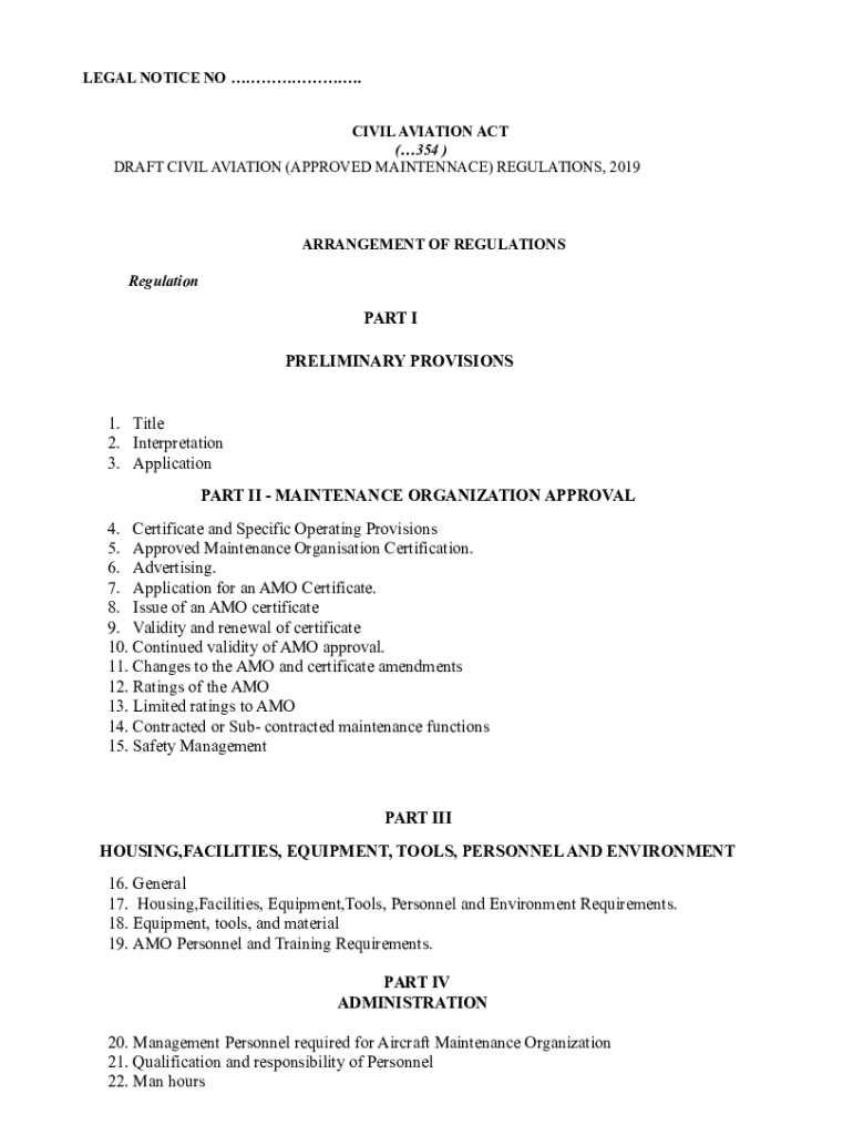 Fillable Online The Regulations on Certification of Civil Aircraft ... Fax Email Print - pdfFiller