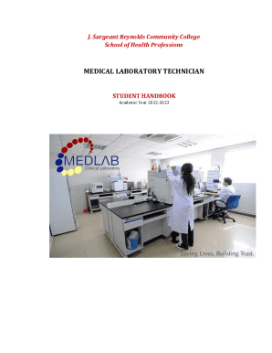 Fillable Online MEDICAL LABORATORY TECHNICIAN - College Catalog Fax Email Print - pdfFiller