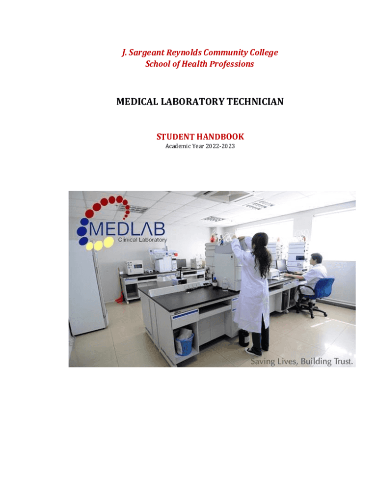 Fillable Online MEDICAL LABORATORY TECHNICIAN - College Catalog Fax Email Print - pdfFiller