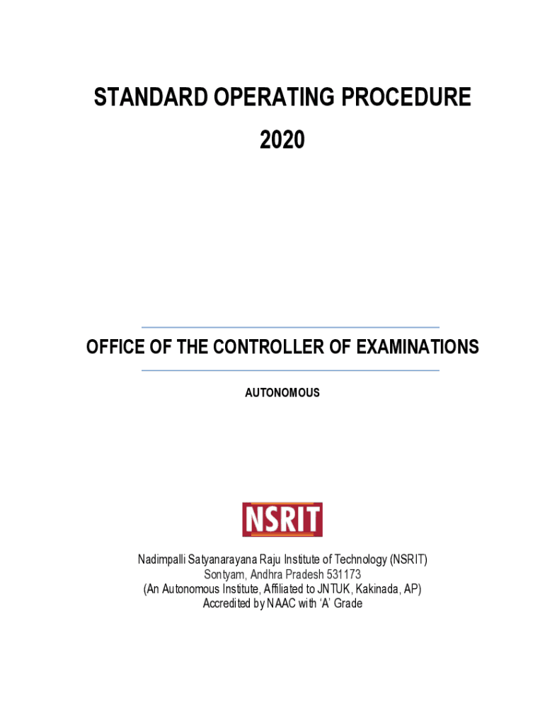 Fillable Online NS Raju Institute of Technology - NSRIT, Visakhapatnam ...