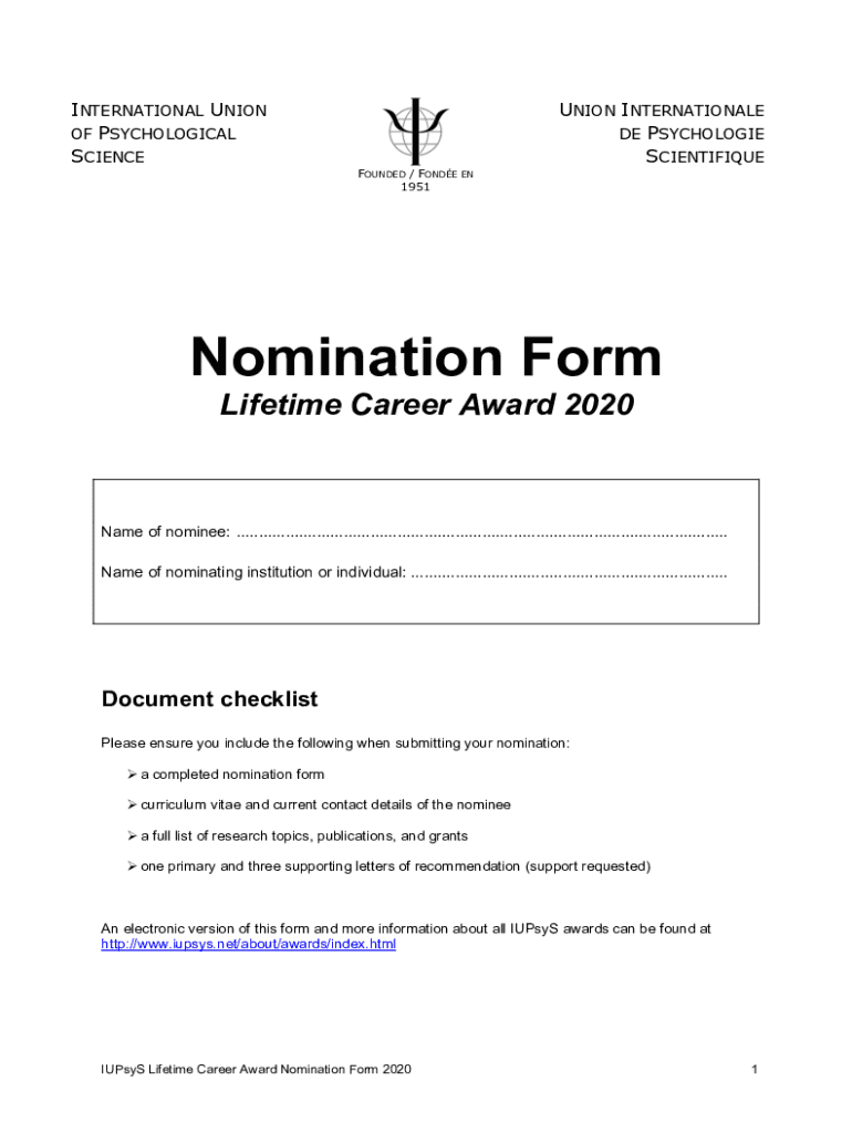 Fillable Online APA Distinguished Scientific Awards for an Early Career ... Fax Email Print ...
