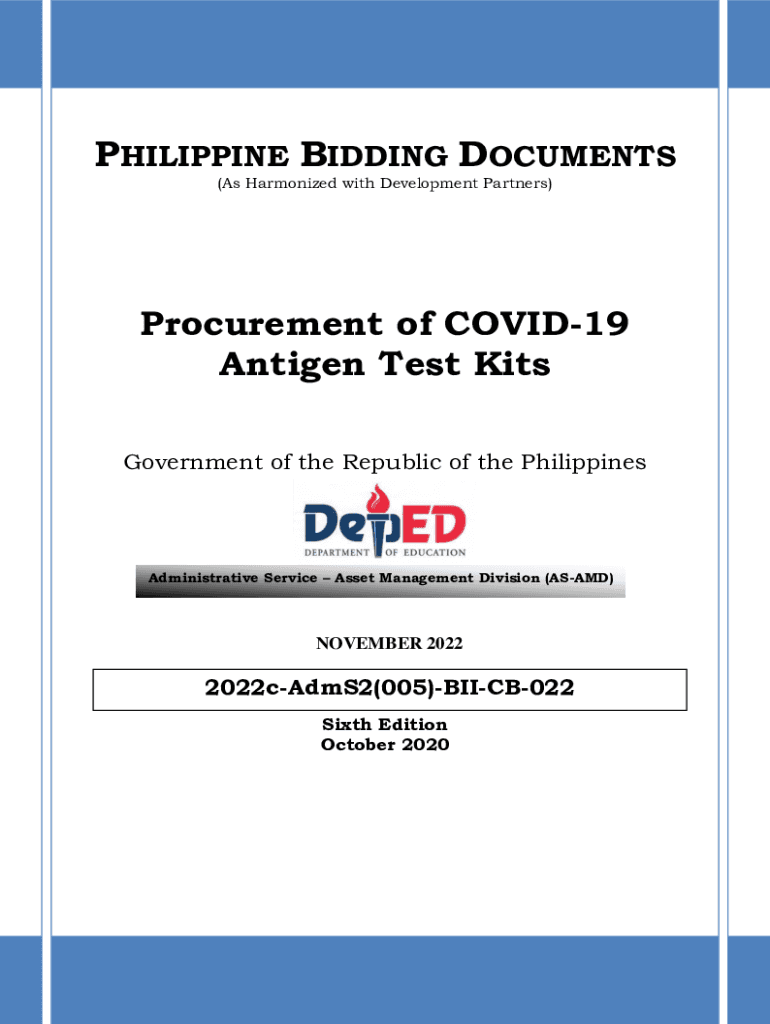 Fillable Online project, COVID-19 ANTIGEN TESTING SERVICES FOR ... Fax ...