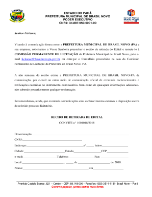 Preenchível Disponível sua empresa, solicitamos a Vossa Senhoria ...