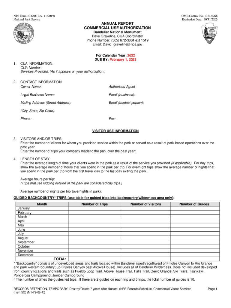 Fillable Online National Park Service Summary Narrative Report ... Fax Email Print - pdfFiller