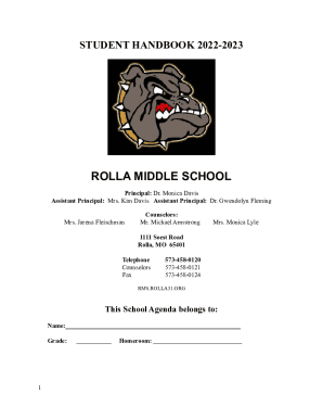 Fillable Online ROLLA MIDDLE SCHOOL Fax Email Print - pdfFiller