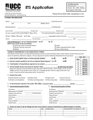 Fillable Online ETS Application Fax Email Print - pdfFiller
