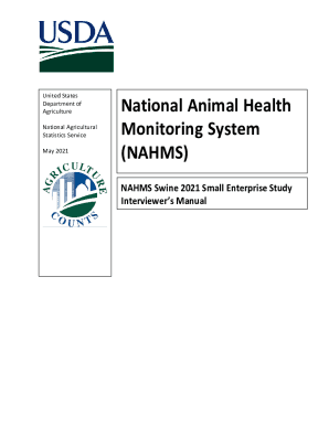 Fillable Online National Animal Health Monitoring System (NAHMS) Fax ...