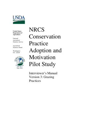 Fillable Online NRCS Conservation Practice Adoption and Motivation ...