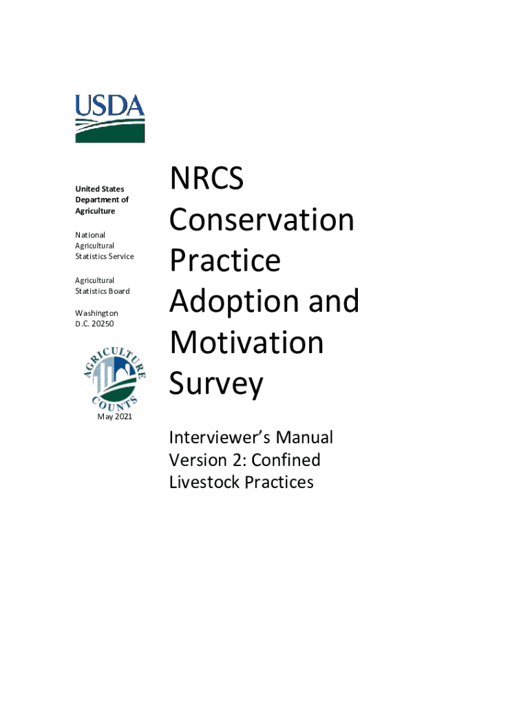 Fillable Online NRCS Conservation Practice Adoption and Motivation ...