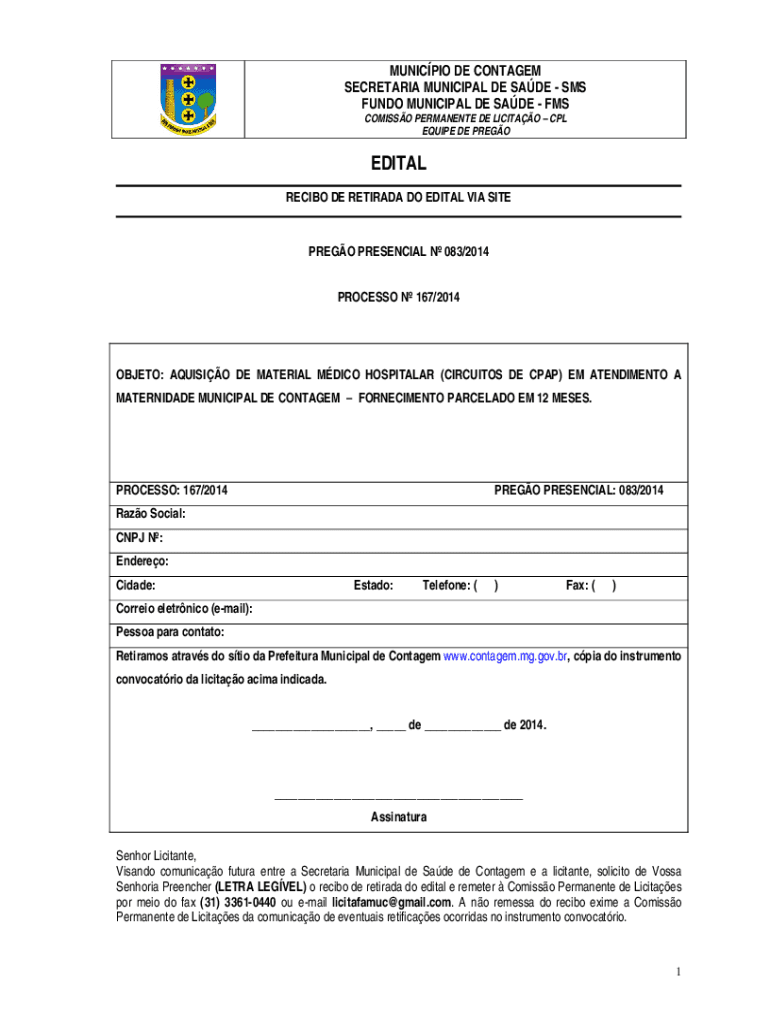 Preenchível Disponível SMS FUNDO MUNICIPAL DE SADE - FMS RECIBO DE ...