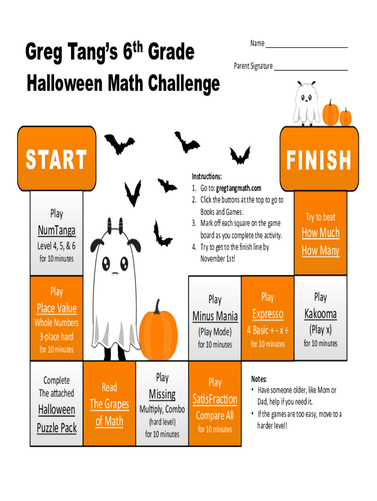 Fillable Online Fillable Online 5th Grade - Greg Tang Math Fax Email ...