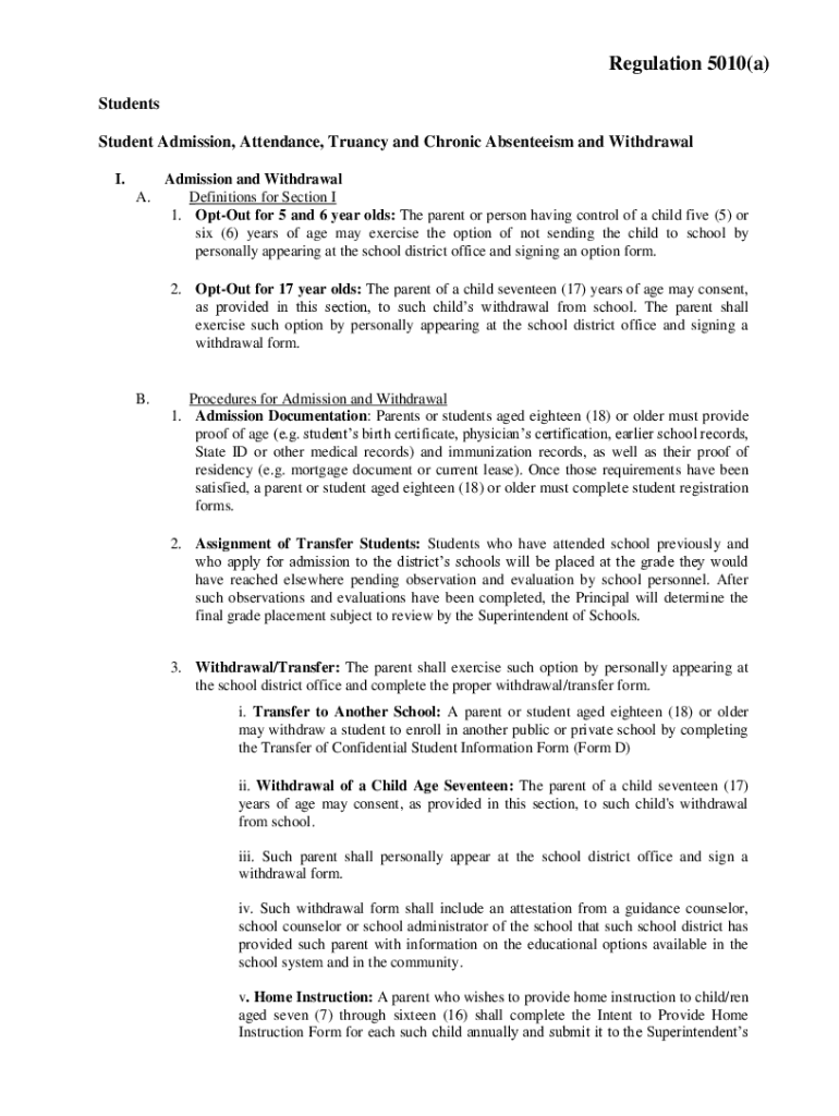 Fillable Online student attendance, truancy and chronic Fax Email Print ...