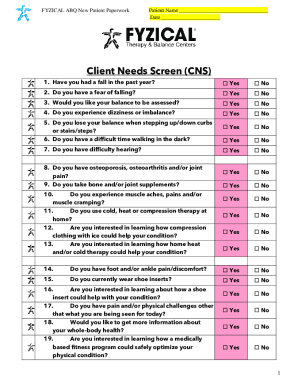 Fillable Online Client Demographic Information Symptom Questionnaire ...