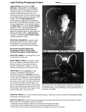 Fillable Online What is Light Painting? (How to Draw with Light + What ...