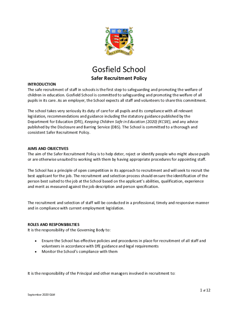 Fillable Online Safeguarding and Promoting the Welfare of Pupils Fax ...