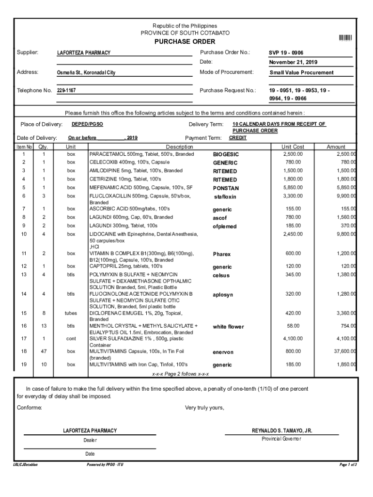 Fillable Online LAFORTEZA PHARMACY Fax Email Print - pdfFiller