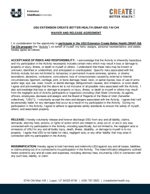 Fillable Online extension usu About Create Better Health (Utah SNAP-Ed ...