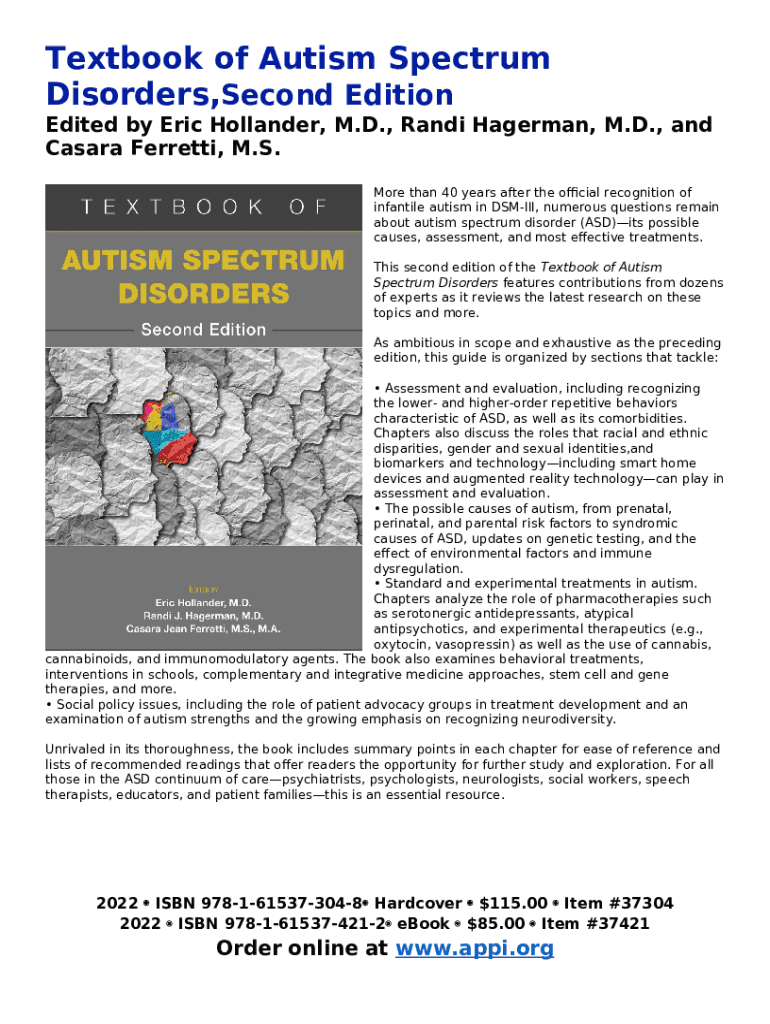 Textbook of Autism Spectrum Disorders,Second Edition Doc Template ...