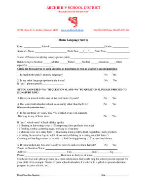 Fillable Online Archie R-V School District - 302 West State Route A ...