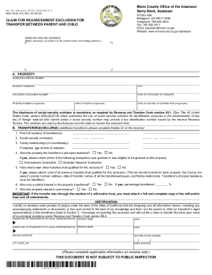 Fillable Online (Assessor) Address Change Form.pdf - Mono County Web ...