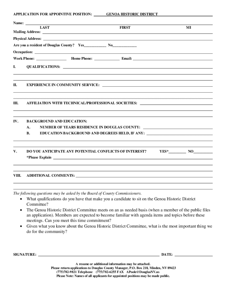 Fillable Online Request for general assistance appointment Fax Email ...