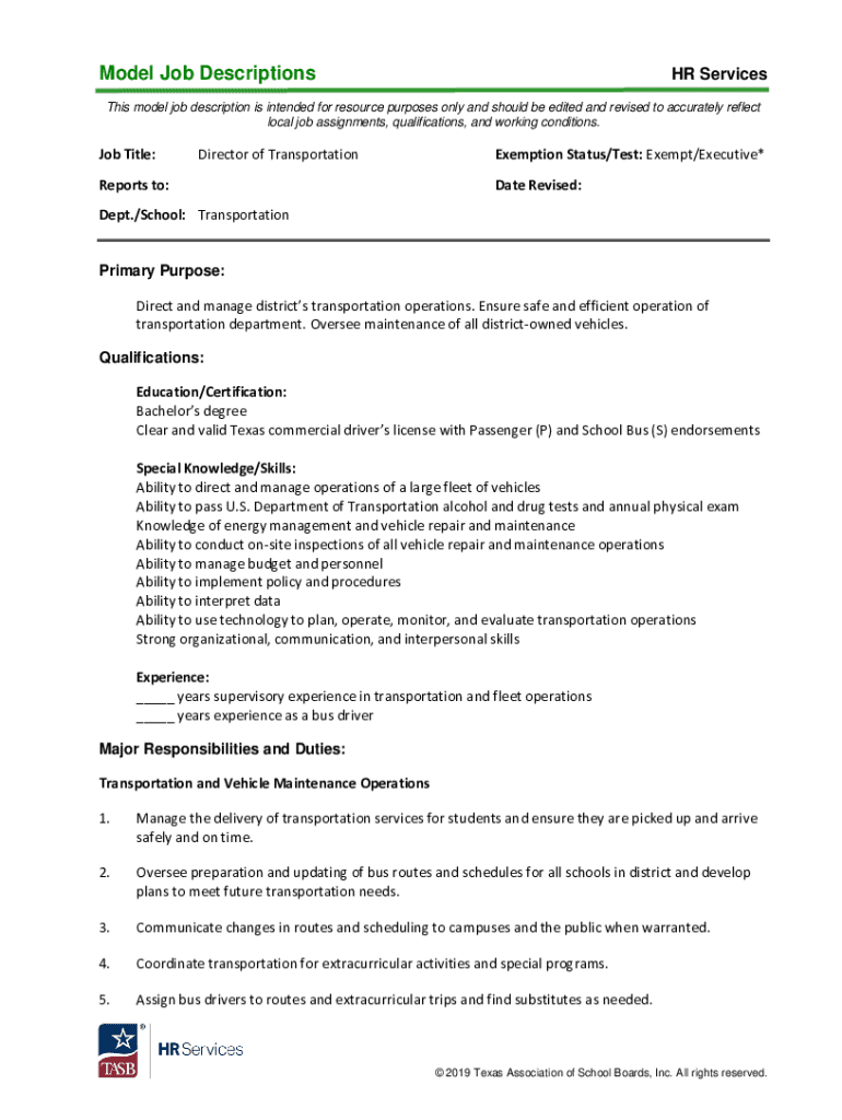 Fillable Online The Importance of Job Descriptions: A Quick Q&A Fax Email Print - pdfFiller