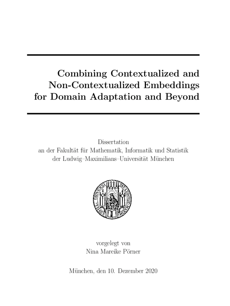 Fillable Online edoc ub uni-muenchen Combining Contextualized and Non ...