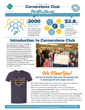 Fillable Online Cornerstone Club - Did You Know? Fax Email Print ...