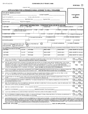 Fillable Online Application-for-a-Pennsylvania-License-to-Sell-Firearms ...