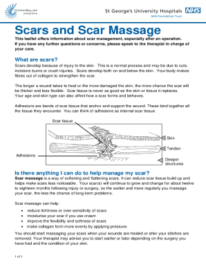 Fillable Online Scar MassageHealth and Nutrition Facts for You Fax ...