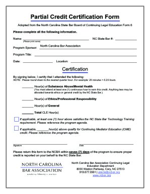 Fillable Online Adopted from the North Carolina State Bar Board of ...