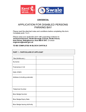 Fillable Online Motor Vehicle Division Person with Disability Parking ...