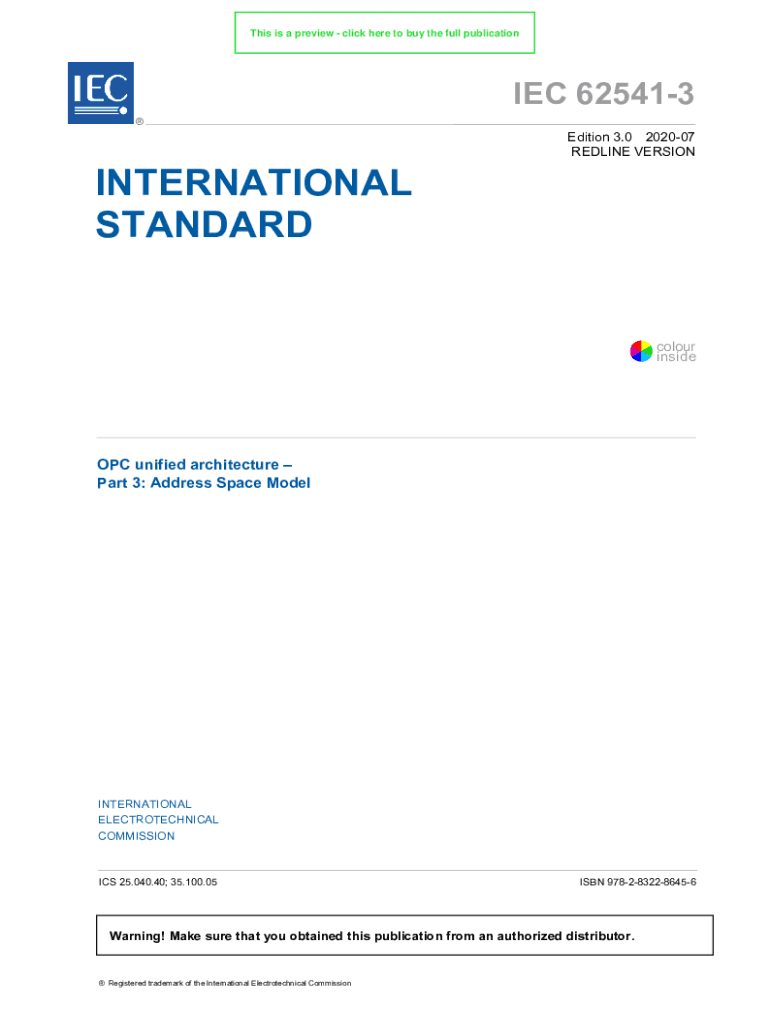 Fillable Online webstore iec OPC 10000-3: UA Part 3: Address Space ...