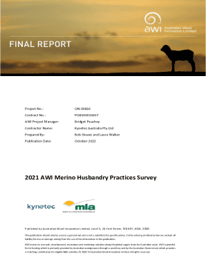 Fillable Online New AWI General Manager, Research Fax Email Print ...