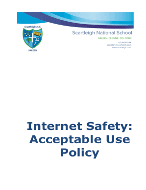 Fillable Online INTERNET SAFETY/ACCEPTABLE USE POLICY Fax Email Print ...