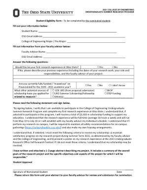 Fillable Online advising engineering osu To be completed by the ...