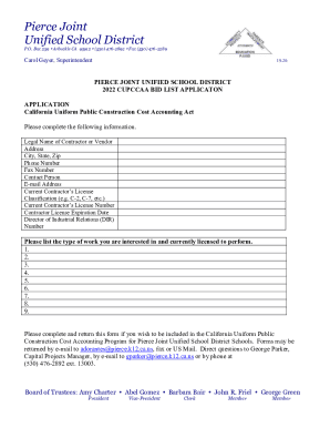 Fillable Online Pierce Joint Unified School District Job Portal Fax Email Print - pdfFiller