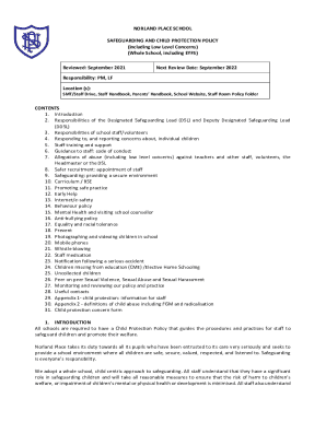 Fillable Online Early Years Foundation Stage Policy Fax Email Print ...