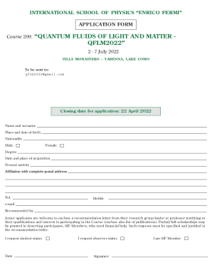 Fillable Online static sif 209-application-form Fax Email Print - pdfFiller