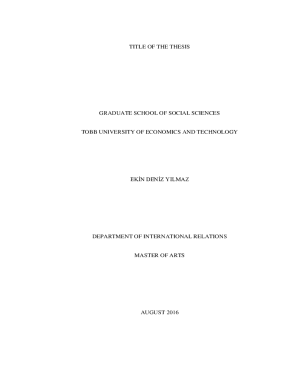 Fillable Online title of the thesis Fax Email Print - pdfFiller