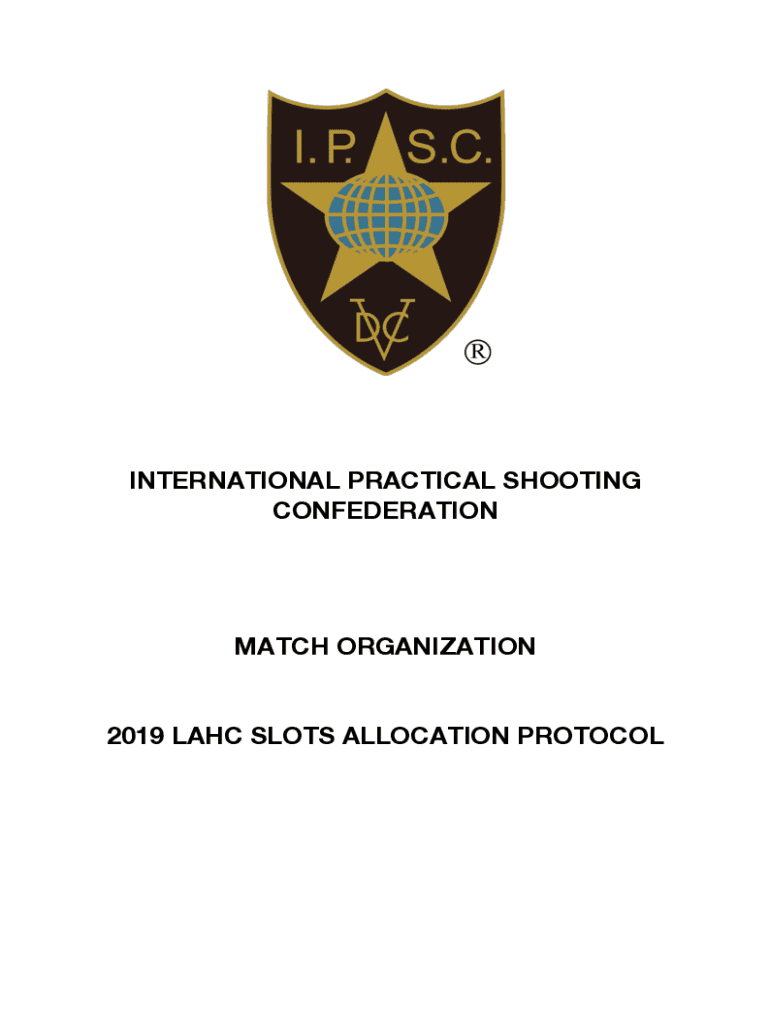 Fillable Online IPSC MATCH ORGANIZATION Fax Email Print - pdfFiller