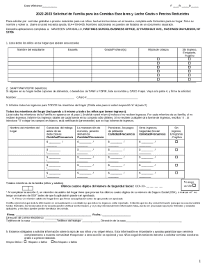 202223 SOLICITUD DE GRUPO FAMILIAR PARA ... Doc Template | pdfFiller